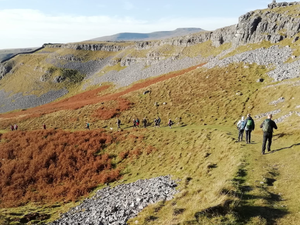 Sunny descent onto Crummack Dale – The Yorkshire Ramblers' Club