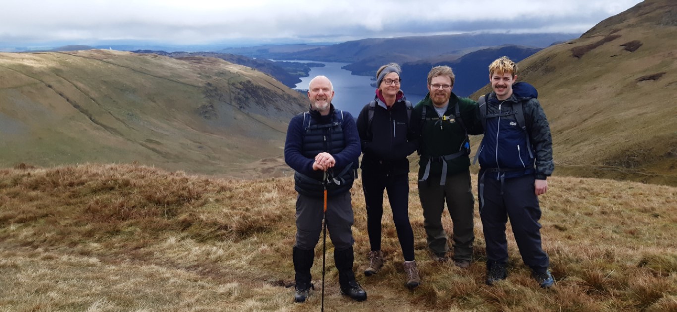 Robert, Wendy, Michael and Robbie above Glencoyne Valley. – The ...